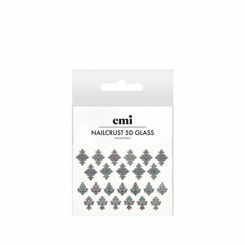 E.Mi, Слайдер-дизайн №3 Барокко NAILCRUST 5D GLASS