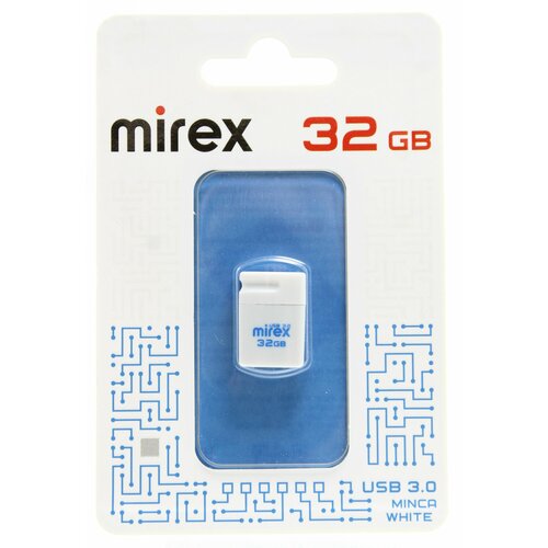 Флешка 32 ГБ USB 3.0 Mirex MINCA WHITE