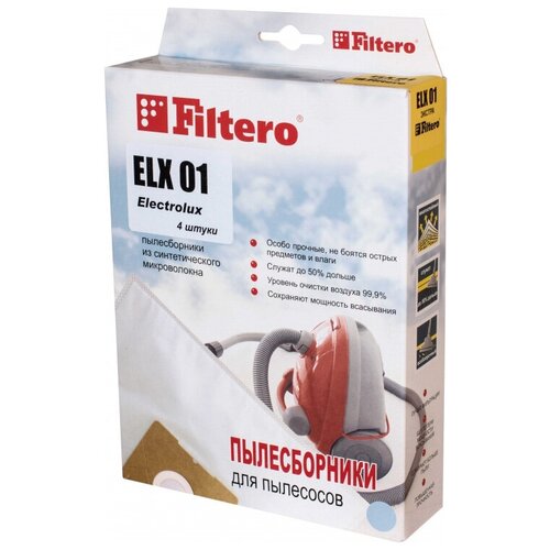 Filtero Мешки-пылесборники ELX 01 Экстра, 4 шт.