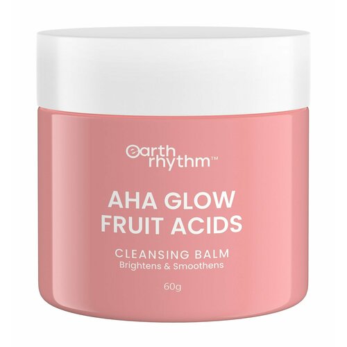EARTH RHYTHM AHA Glow Fruit Acids Бальзам для лица для сияния и гладкости очищающий, 60 г