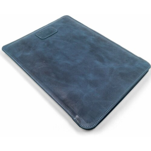 Кожаный чехол J.Audmorr для MacBook Pro 16 / Ноутбука 15,6"-16,2", синий, NewBridge 15.6 Saphire