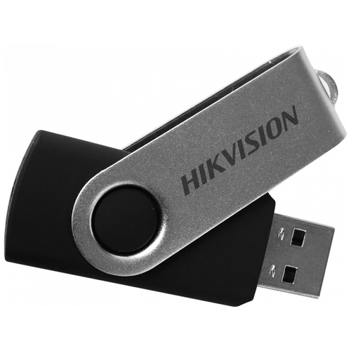 Флешка Hikvision M200S USB 2.0 32 ГБ, 1 шт., черный/серебристый