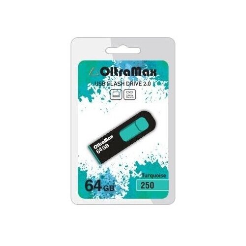 Usb-флешка OltraMax- OM-64GB-250 бирюзовая