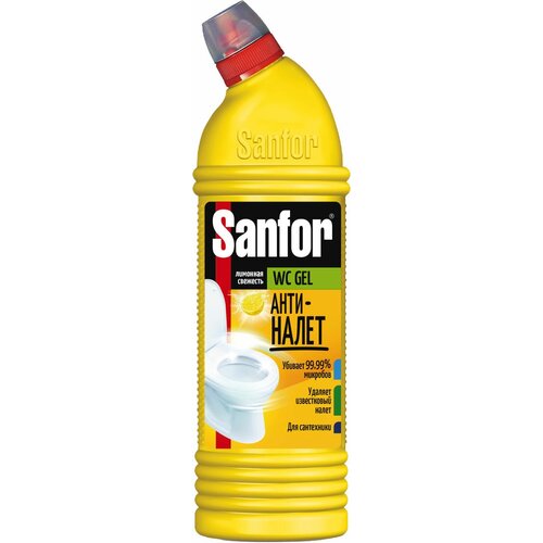 Гель для чистки унитаза Sanfor Лимон