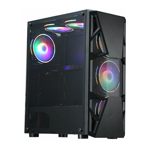 Корпус ATX Formula CL-3303B RGB, Midi-Tower, без БП, черный