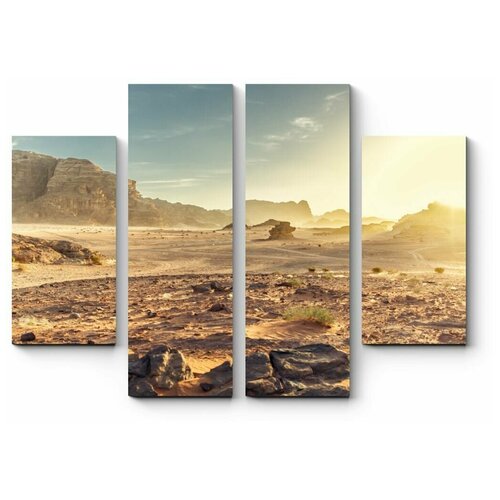 Модульная картина Освещенная солнцем пустыня 80x60