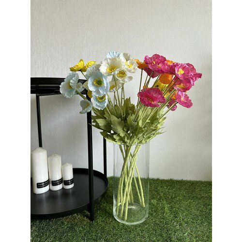 Букет полевых маков -60 см real touch для настольной и напольной вазы
