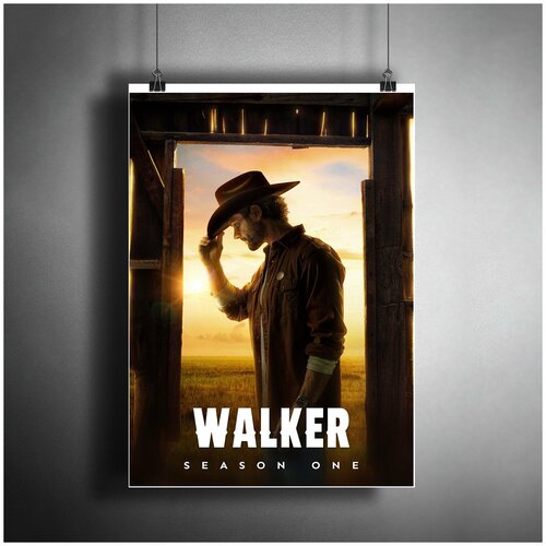 Постер плакат для интерьера "Сериал: Уокер. Walker. Актёр Джаред Падалеки" / Декор дома, офиса, комнаты, квартиры A3 (297 x 420 мм)