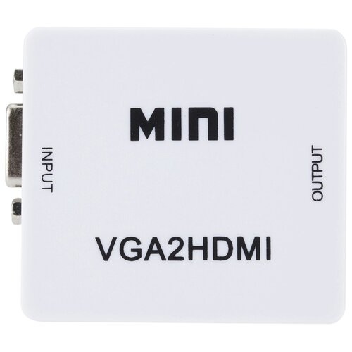 Переходник VGA HDMI адаптер конвертер для компьютера ПК ноутбука аналога цифровой + 3.5 jack aux аудио современные ТВ экраны мониторы проекторы