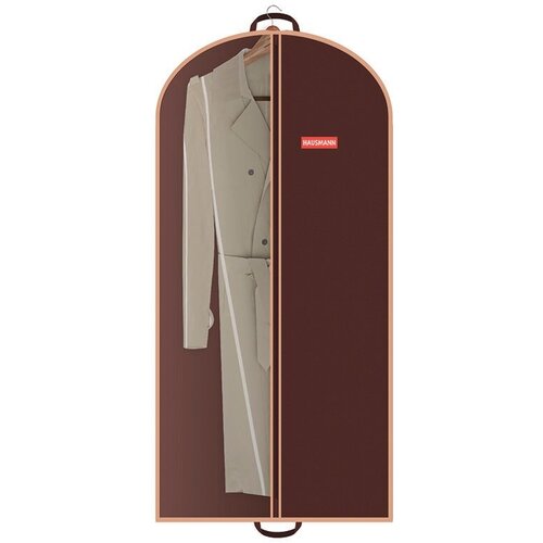 Чехол для хранения HAUSMANN чехол для одежды Monocolor HM-701402 140 x 60 см, 140х60х0.5 см, коричневый