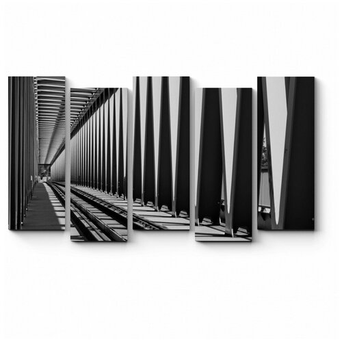 Модульная картина Железный мост 150x87