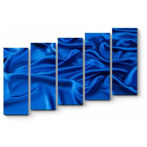 Модульная картина Синий шелк 110x77