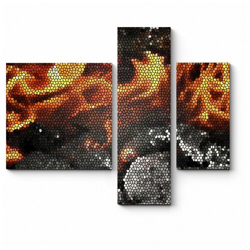 Модульная картина Согревающее пламя 120x99