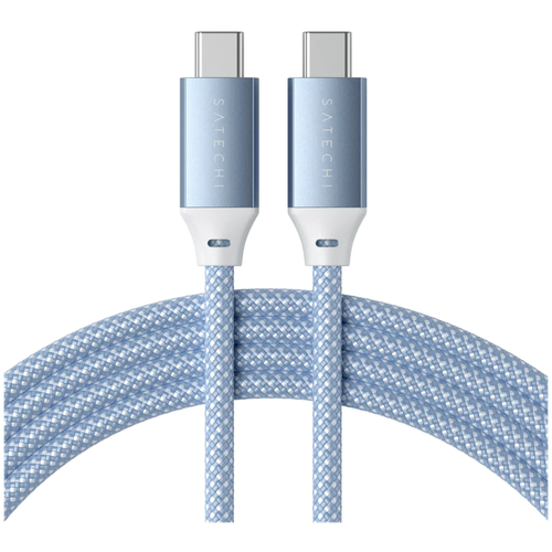 Кабель Satechi USB-C to USB-C 100W Charging Cable (ST-TCC2M) 2 м, синий