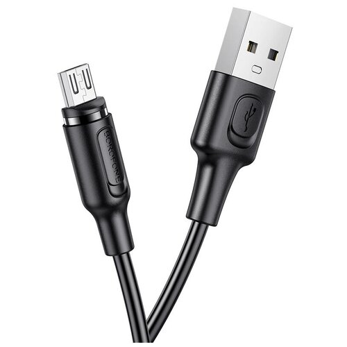 USB кабель BOROFONE BX41 Amiable MicroUSB, магнитный, 1м, 2.4A, PVC (черный)