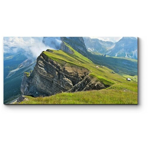 Модульная картина Итальянские Альпы 90x45