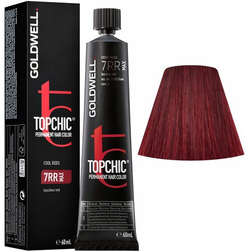 Goldwell Topchic стойкая крем-краска для волос, 7RR MAX соблазнительный красный, 60 мл