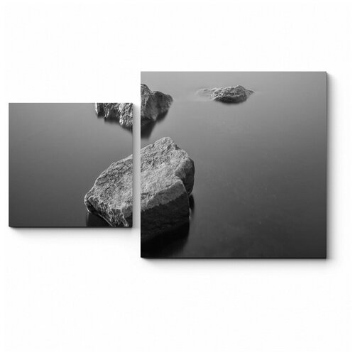 Модульная картина Камни и вода 70x42