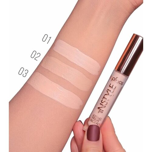 Topface Консилер для лица и глаз Instyle PT461 "Lasting Finish Concealer" тон 01 Фарфоровый светлый