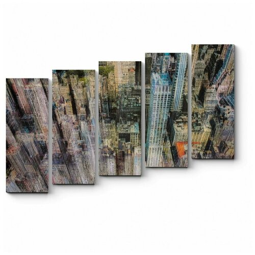 Модульная картина Размытые небоскребы200x140