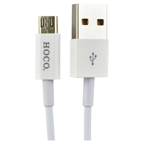 Кабель Hoco UPM01 USB - microUSB, белый
