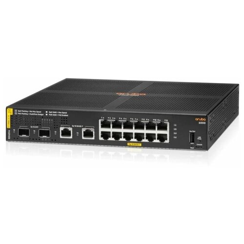 Коммутатор HPE Aruba 6000 Managed L2 12G Class4 PoE 139W 2SFP (R8N89A)