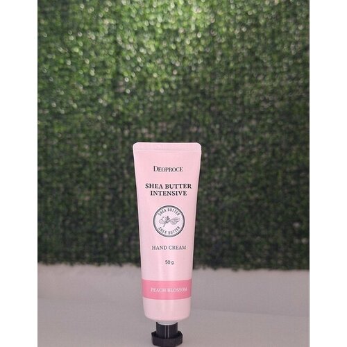 Крем для рук с маслом ши и ароматом персика — Deoproce Shea Butter Intensive Hand Peach Blossom 50g