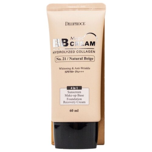 Deoproce BB крем Magic, SPF 50, 60 мл/3 г, оттенок: 21 natural beige