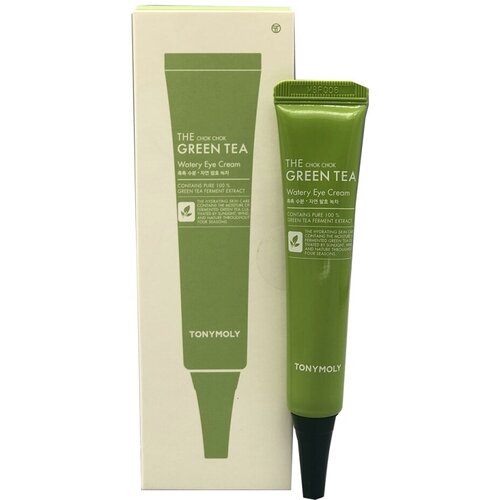 TONYMOLY THE CHOK CHOK GREEN TEA Watery Eye Cream Увлажняющий крем для кожи вокруг глаз с экстрактом