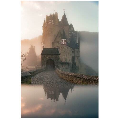 Постер / Плакат / Картина Замок в земле Рейнланд-Пфальц 40х50 см в подарочном тубусе