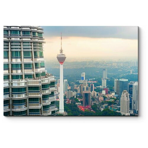 Модульная картина Над крышами Куала-Лумпур70x47