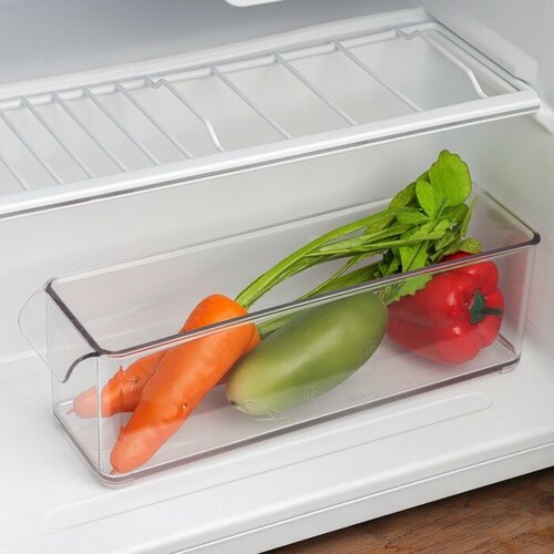 Органайзер для холодильника Mannaz, 32,9×9,6×10,2 см, цвет прозрачный