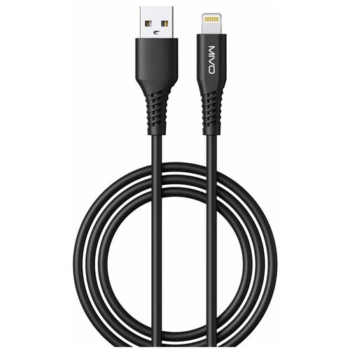 Кабель USB-Lightning Mivo MX-51L для зарядки Iphone/Apple/Ipad, 1м, 2.4А