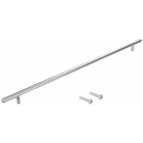 Ручка-рейлинг (межосевое расстояние 448 мм.), металл, надежный и удобный аксессуар для дверок шкафов
