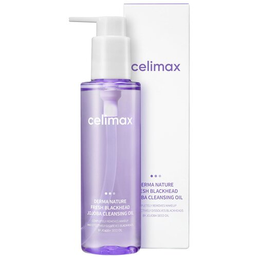 Легкое гидрофильное масло для работы с черными точками Celimax Derma Nature Fresh Blackhead Jojoba Cleansing Oil, 150 млl