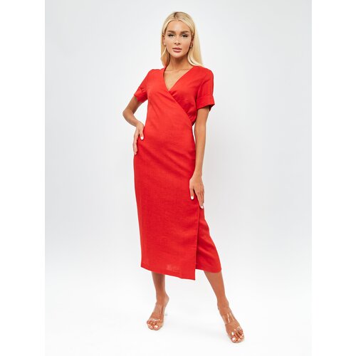 Платье Klim, размер 52, красный