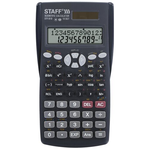 Калькулятор научный STAFF STF-810, черный