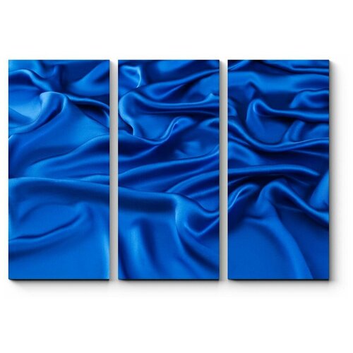 Модульная картина Синий шелк 70x50