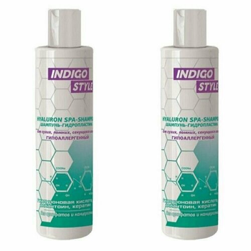 Шампунь для сухих волос INDIGO STYLE, гидропластика, гипоаллергенный, 200 мл, 2 уп