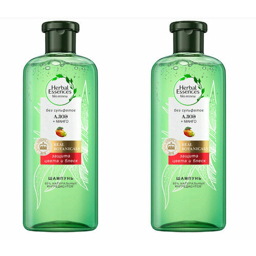 Herbal Essences Шампунь Защита цвета и блеск Алоэ и Манго 380мл,2шт