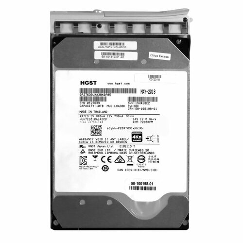 Жесткий Диск Cisco 0F27639 10Tb SAS 3,5" HDD