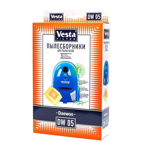 Vesta filter Бумажные пылесборники DW 05, 5 шт.