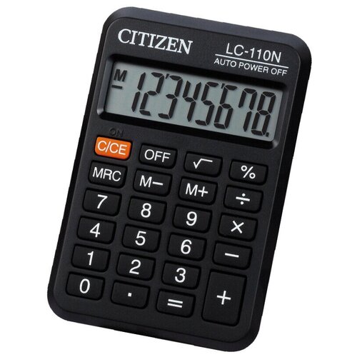 Калькулятор CITIZEN LC-110N, черный