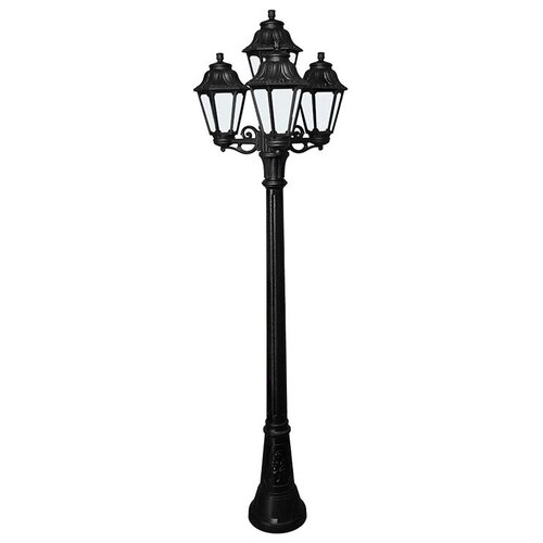 Fumagalli Уличный светильник Anna E22.158.S31.AYF1R, E27, 240 Вт, лампы: 4 шт., цвет арматуры: черный, цвет плафона белый