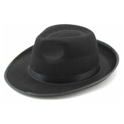 Шляпа "Гангстер" Черная 60 см Вечеринка Карнавальный головной убор