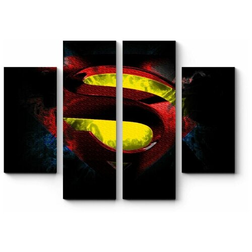 Модульная картина Логотип Супермена120x90