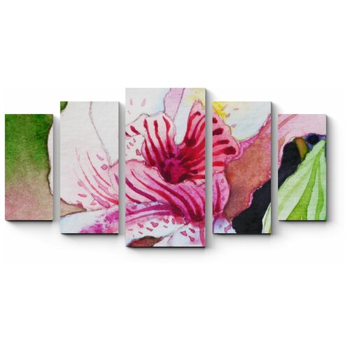 Модульная картина Изумительные переходы цвета орхидеи 110x61