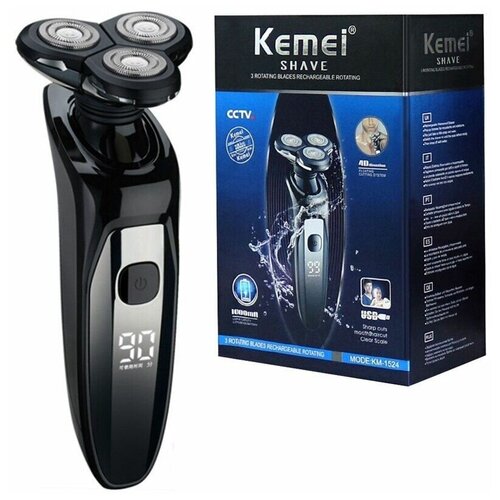 Электробритва Kemei KM-1524 / Бритва электрическая с плавающими головками