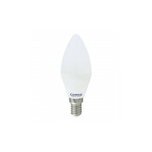 Светодиодная лампа General свеча C37 E14 12W 4500K 4K 35х105 пластик/алюм GLDEN-CF-12-230-E14-4500 649928