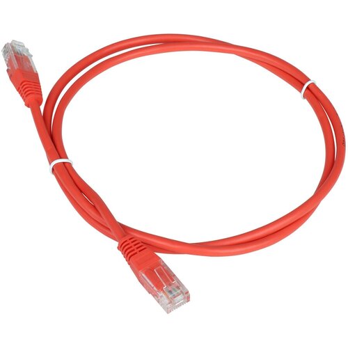 Патч-корд Lanmaster TWT-45-45-5.0-RD вилка RJ-45-вилка RJ-45 кат.5е 5м красный ПВХ (уп:1шт)